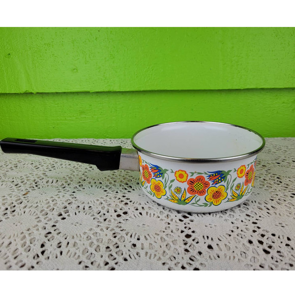 Unbranded | Kitchen | Vintage 7s Retro Groovy Floral Flowers Folk Mid ...